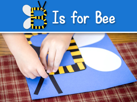 Printable Letter B Craft - B is for Bee