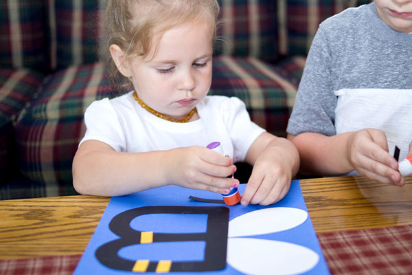 Printable Letter B Craft - B is for Bee