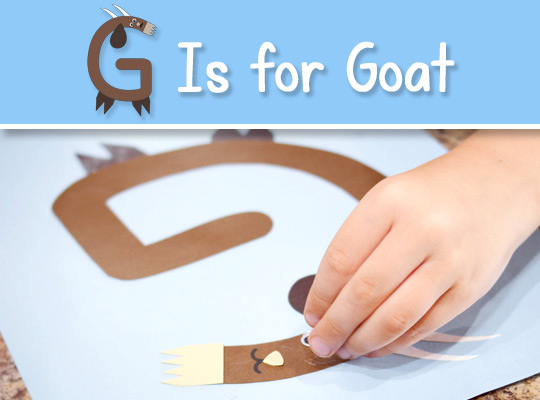 Printable Letter G Craft - G is for Goat (FREE Download)