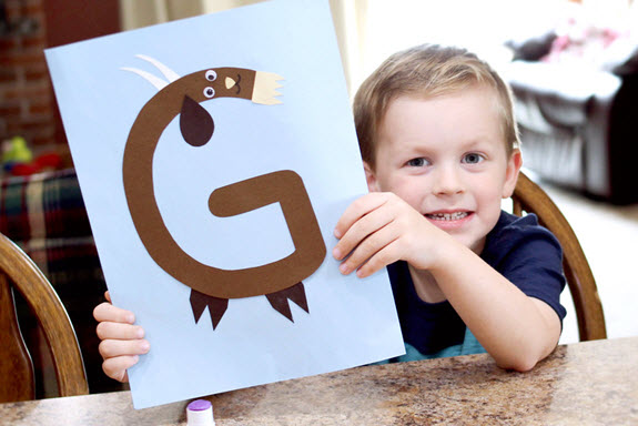 Printable Letter G Craft - G is for Goat (FREE Download)