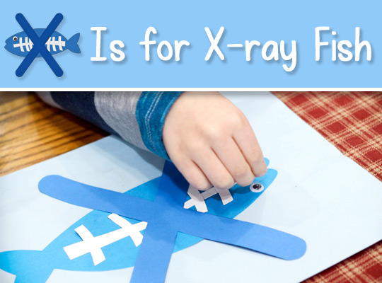 Xray Fish Craft Activity For Kids This Is A Fun Letter 26 "Letter Of