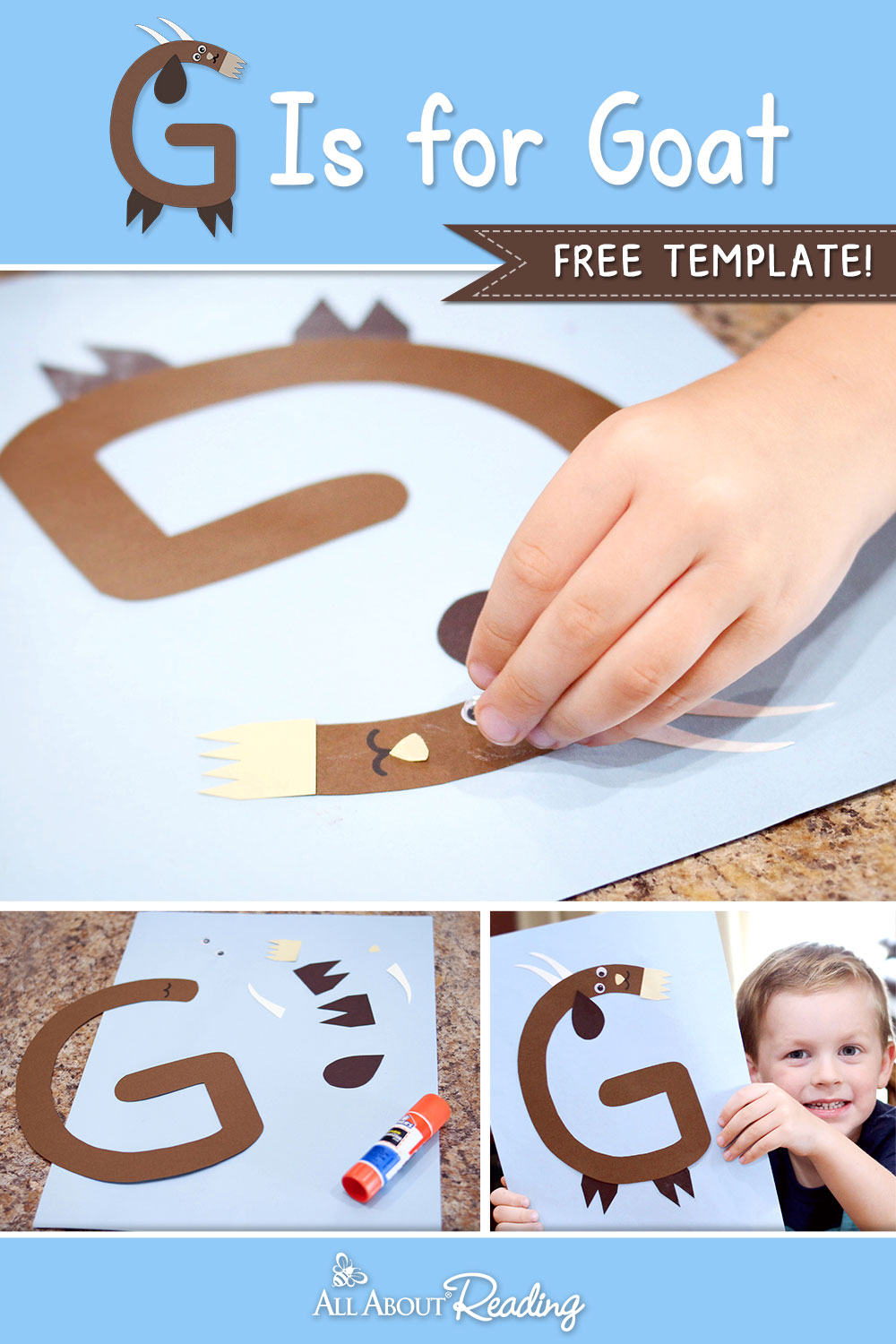 Printable Letter G Craft - G is for Goat (FREE Download)